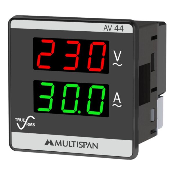 MULTISPAN 1 Phase AC Panel Meter (Dual Display) 48×48, AV44 – exerlon ...