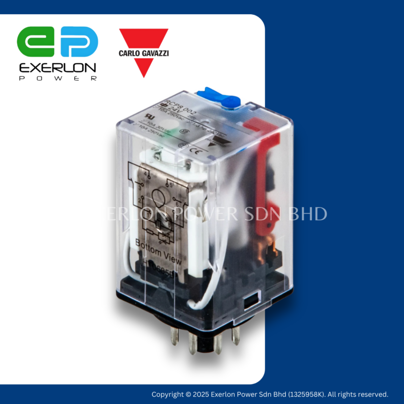 Carlo Gavazzi Industrial Relay, Plug In Type RCP Monostable 8 PINS ...