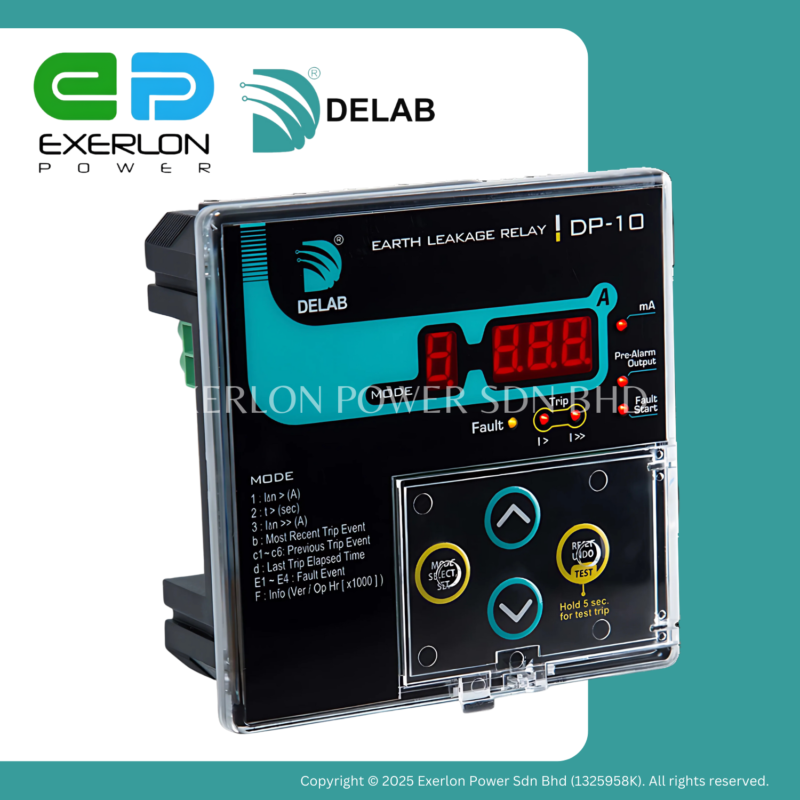DELAB Protection Relay/ Earth fault relay/ earth leakage relay elr efr ...