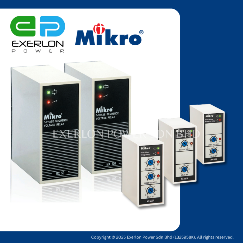 MIKRO Voltage monitoring relay mx50 mx100 mx160 mx180 mx200 – exerlon ...
