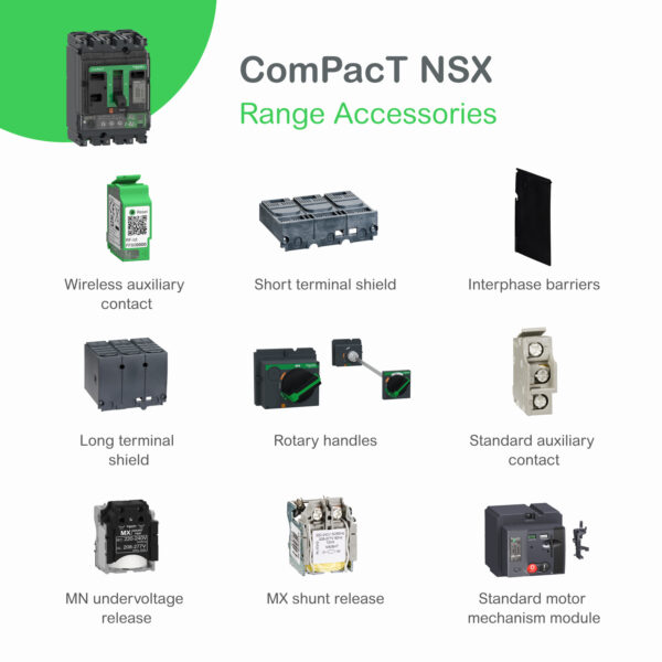 SCHNEIDER Circuit Breaker Basic Frame C40F3, ComPacT NSX400F, 36kA ...